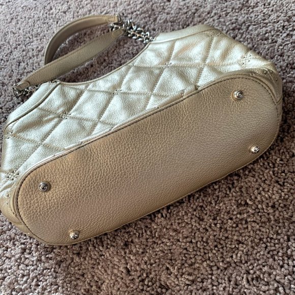 Brighton | Bags | Brighton Metallic Lena Quilted Studded Leather Bag ...